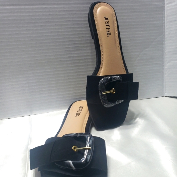 JustFab | Shoes | Just Fab Slides Sz 8 | Poshmark